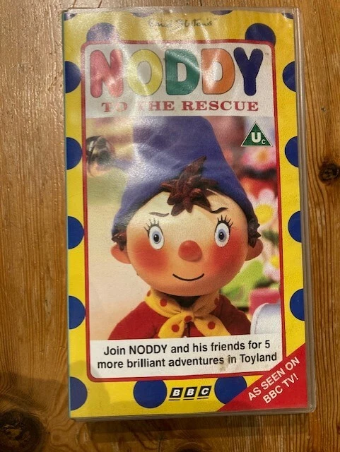 BBC VHS VIDEO and case 'Noddy to the Rescue', 1995, vintage £9.75 ...