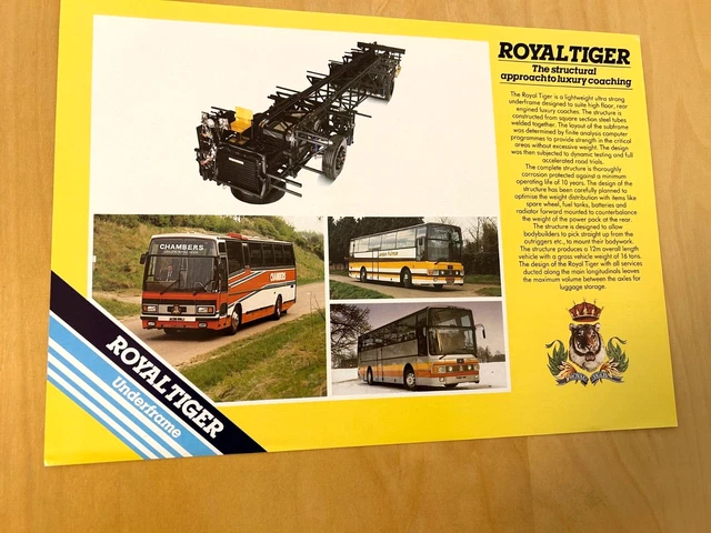 LEYLAND BUS Spec Sheet - Leyland Royal Tiger £7.00 - PicClick UK