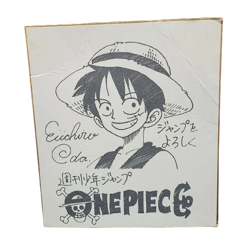ONE PIECE LUFFY Duplicate Sign Eiichiro Oda Shikishi autographed： EUR ...