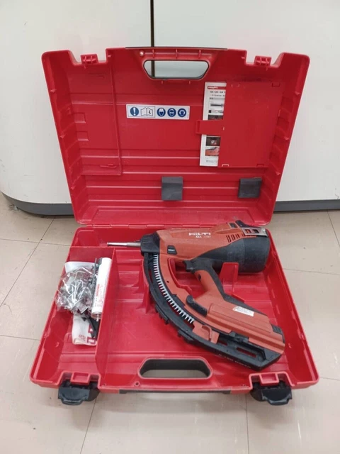 USED HILTI GX 120-ME Gas Powered Actuated Fastener Nail Gun with Case ...