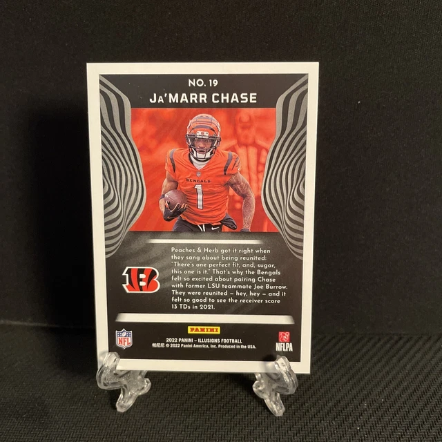 2022 PANINI ILLUSIONS Jamarr Chase SP #d /399 Cincinnati Bengals Pink ...