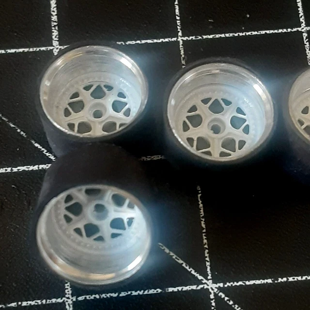 HOT WHEELS JDM Rotiform LGB Custom Wheels ONLY Alloy white Face 10mm ...