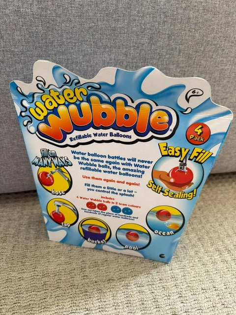 NEW WATER WUBBLE Refillable Water Balloon ELC Bubble Blower Gun Outdoor ...