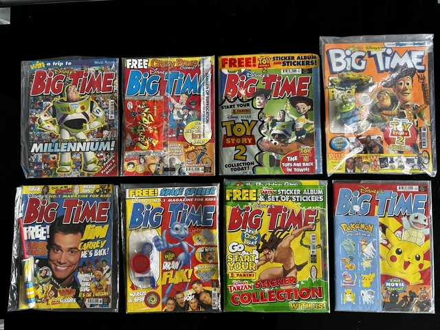 DISNEY’S BIG TIME Magazine Issue 65, 68, 80, 82, 84, 86, 87 And 88 With ...