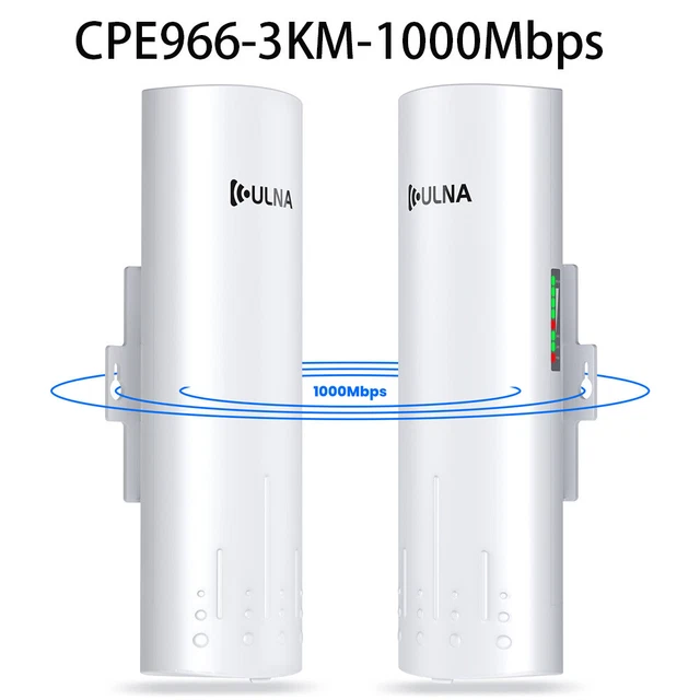 5.8G GIGABIT WIRELESS Bridge Network Ethernet Outdoor Point to Point ...