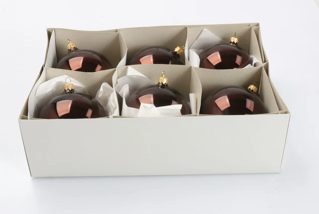 WEIHNACHTSKUGEL AUS MUNDGEBLASENEM Glas Grundton Weinrot 6er Set EUR 13 ... WEIHNACHTSKUGEL AUS MUNDGEBLASENEM Glas Grundton Weinrot 6er Set EUR 13 ...