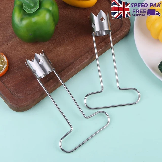 RED BELL PEPPER Corer Stainless Steel Fruit Core Remover Kitchen Gadget ...