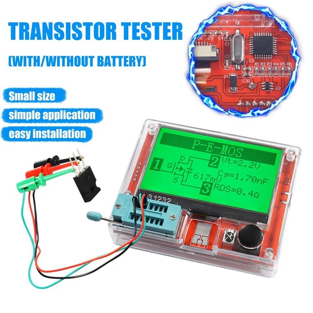 LCR-T10H MULTI-FONCTION TRANSISTOR-TESTER Grand écran Transistor Meter ...