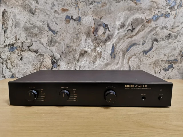 QED A240 CD Stereo Amplifier with MM phono pre-amp £199.99 - PicClick UK