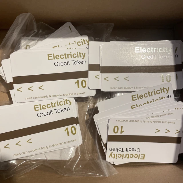 ELECTRIC METER CARD Code A - 20x10 Cards £200 £19.50 - PicClick UK