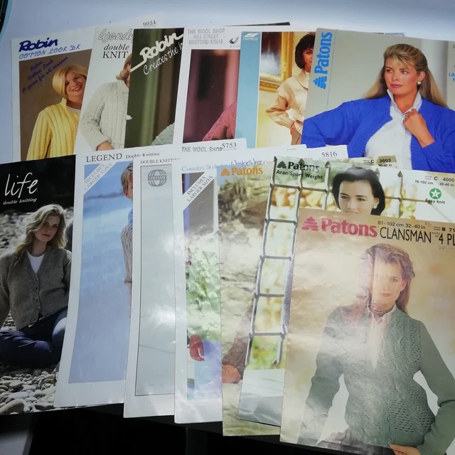 13 LADIES CARDIGANS Various Styles Knitting Pattern Books Robin Jaeger ...