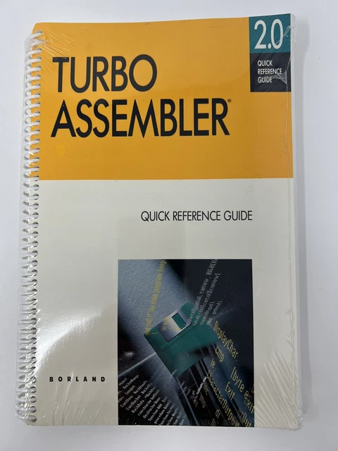 VINTAGE BORLAND TURBO ASSEMBLER 2.0 Quick Reference Guide User Manual ...