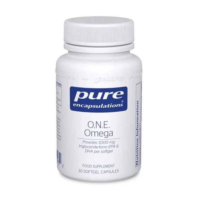 PURE ENCAPSULATIONS O.N.E. Omega - 1000mg EPA/DHA - Fish 30 count (Pack ...