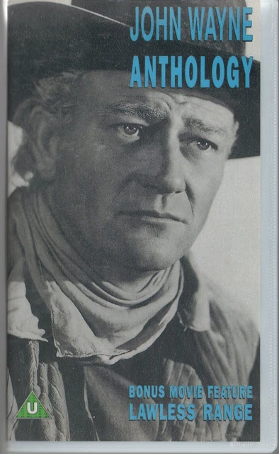 JOHN WAYNE ANTHOLOGY & Lawless Range VHS video cassette western VERY ...