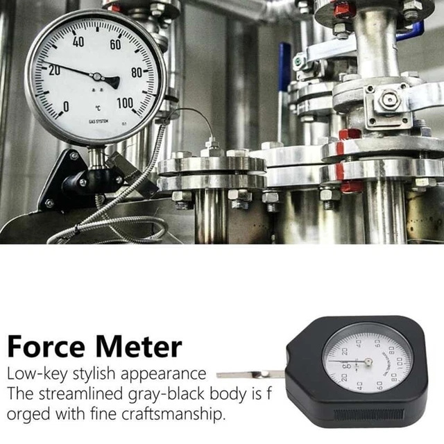 DOUBLE POINTER TENSIONMETER Dial Tension Meter Gram Force Gauge 30-500g ...