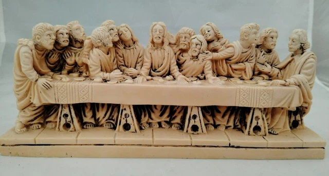 HEAVY THE LAST SUPPER Religious Statue Figurine Ornament By A GIANNETTI ...