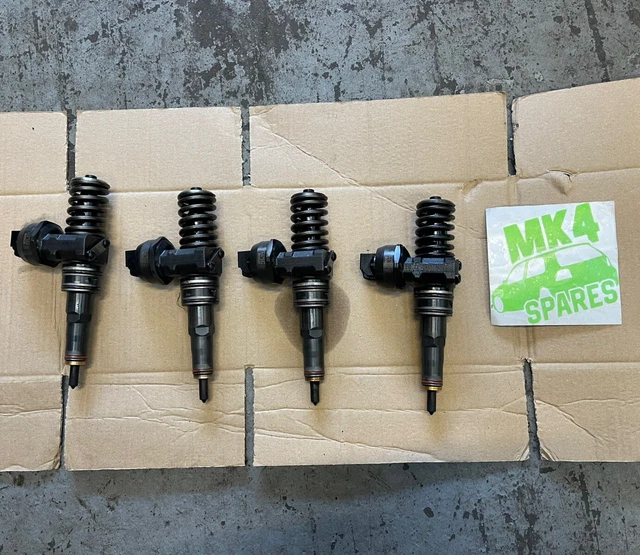 VW GOLF 1.9 Tdi Pd150 Injectors x4 038130073AL Bora Leon Fabia Polo ...