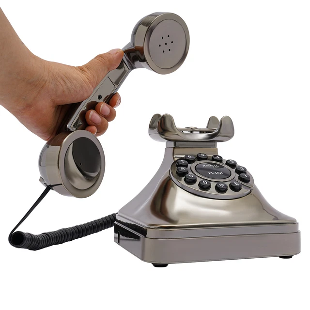 VINTAGE ANTIQUE PHONE Old Fashioned Landline Retro Telephone Home ...