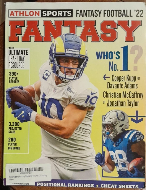 ATHLON SPORTS FANTASY Football Guide Magazine Volume 35 Cooper Kupp ...