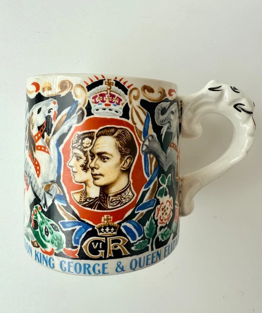 KING GEORGE VI Coronation Souvenir Mug Laura Knight Meakin Made For ...