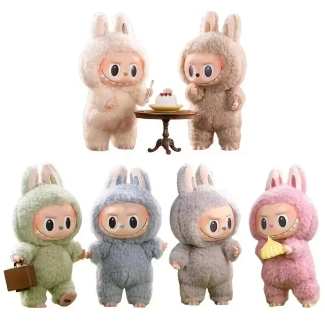 POP MART LABUBU The Monsters Etciting Macaron Plush Dolls Figure Toy ...