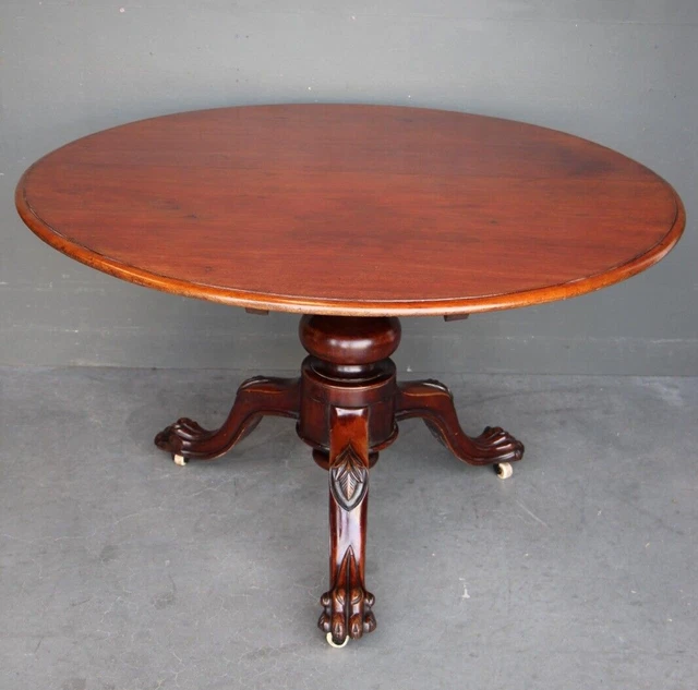 ANTIQUE LARGE AUSTRALIAN Colonial red cedar Regency dining table ...