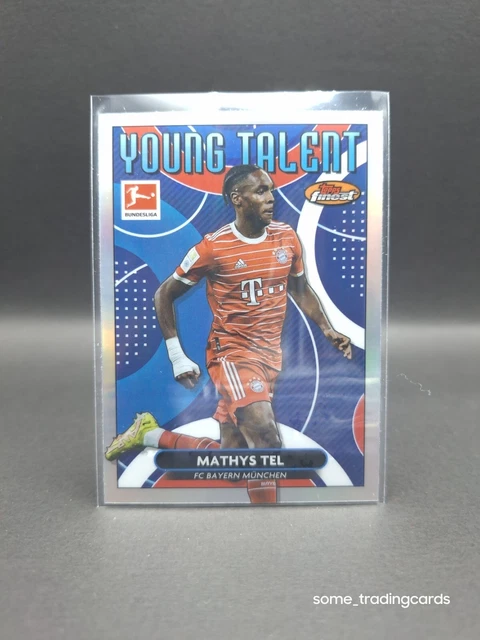 TOPPS FINEST BUNDESLIGA 22/23 Mathys Tel, Young Talent, Half-Case Hit ...