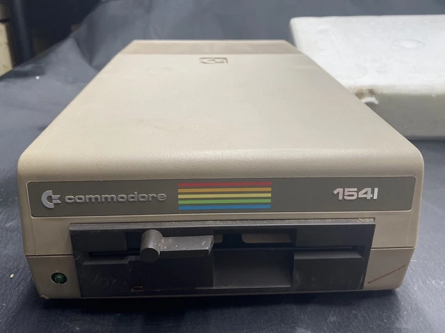 COMMODORE 1541 SINGLE Drive Floppy Disk Vintage No Power Cord As-isMade ...