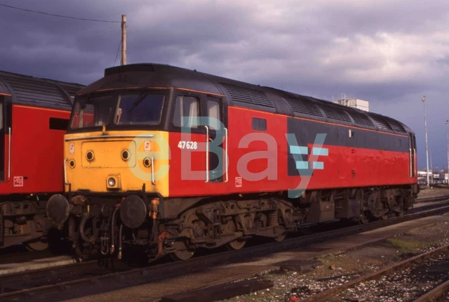 35MM RAILWAY SLIDE of Class 47 47628 @ Old Oak Common Copyright to ...
