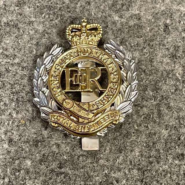 BRITISH ARMY SURPLUS Issue Royal Engineers Regiment Metal Cap & Beret ...