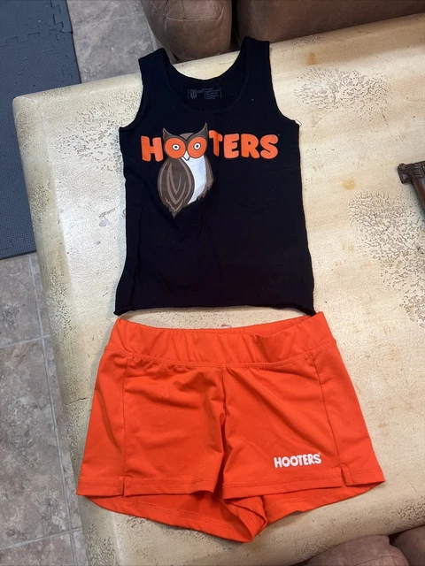 Hooters Girl Uniform Authentic Xs Classic Black And Orange Halloween