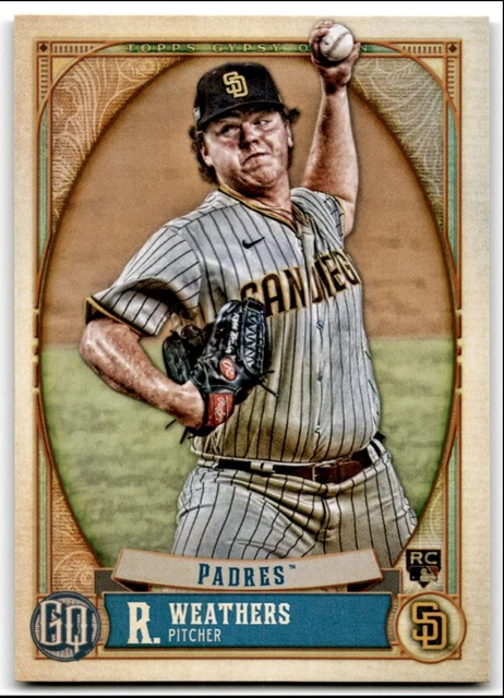 RYAN WEATHERS 2021 Topps Gypsy Queen RC recrue #273 San Diego Padres ...