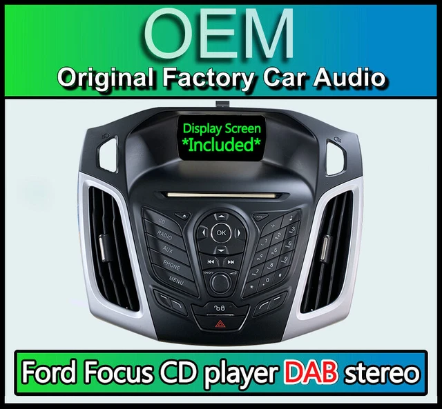 FORD FOCUS CD player with display screen DAB radio stereo, airvents ...