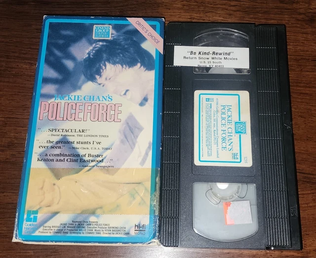 JACKIE CHAN'S POLICE Force (Police Story) VHS RARE U.S. Cinema Group ...