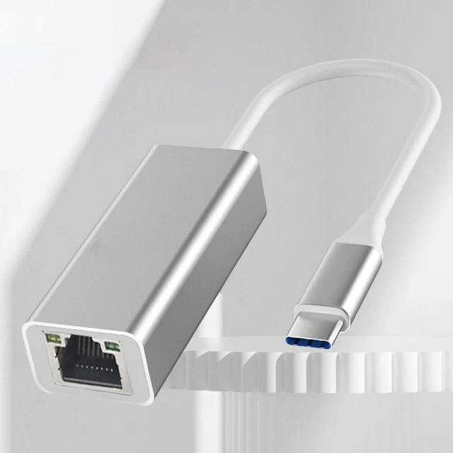 TYPE-C TO RJ45 Gigabit Ethernet LAN Network Adapter USB Type-C USB ...