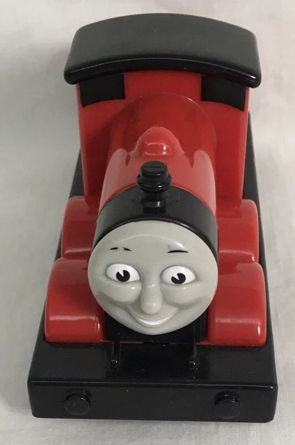 VINTAGE THOMAS THE tank engine James Number 5 Golden Bear 1995 Red ...