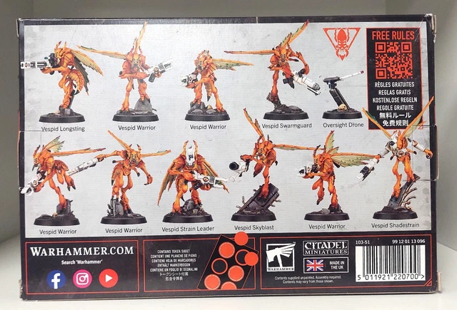 WARHAMMER KILL TEAM Vespid Stingwings T' Au Empire Auxiliaries Single ...