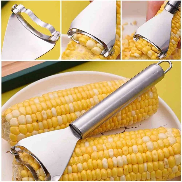 MULTIPURPOSE CORN PEELER Thresher Tool Sleek Cob Kerneler Cutter ...