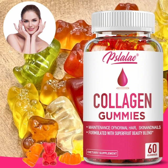 COLLAGEN GUMMIES - with Type I, II, III, Vitamin A, C, E, Zinc - 60pcs ...