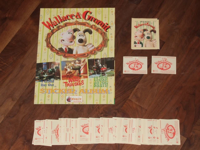 WALLACE & GROMIT Complete, Merlin Empty Album, Full, Loose 180 Album ...