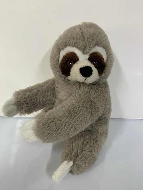 WILD REPUBLIC SLOTH Grey Plush Soft Toy 7 inches Plushie Teddy Cute £4. ...