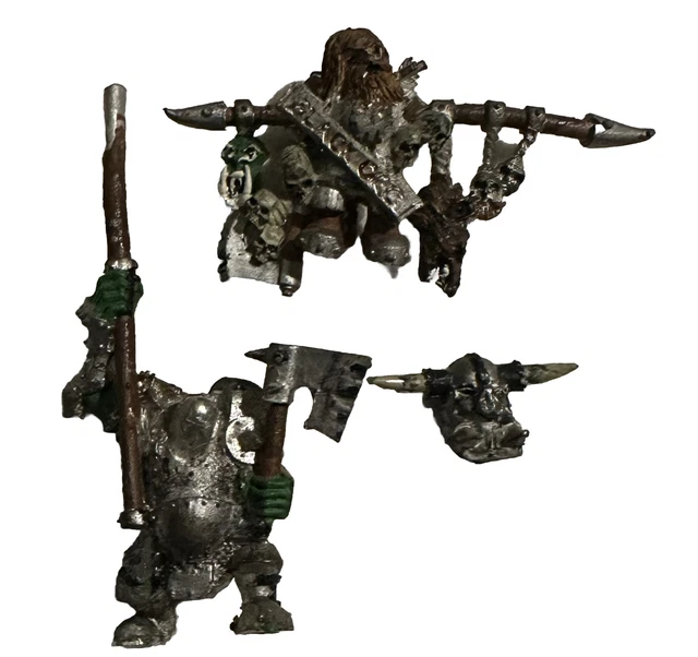 WARHAMMER FANTASY BATTLE Black Orc Dead Dwarf Standard Games Workshop ...
