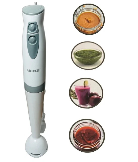 200W DUAL SPEED Hand Blender Food Processor Stainless Steel Blades £11. ...