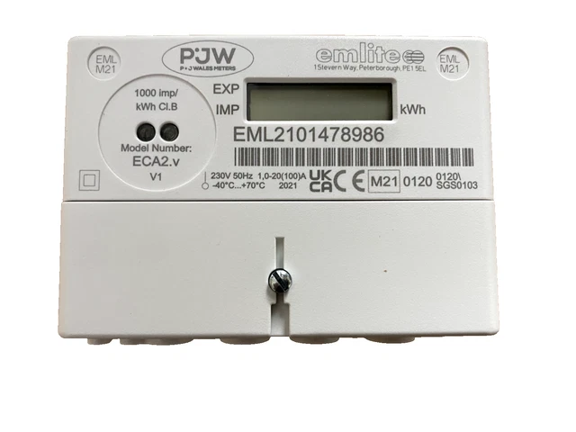 SINGLE PHASE 100A Digital kWh Meter - ECA2.v £39.00 - PicClick UK
