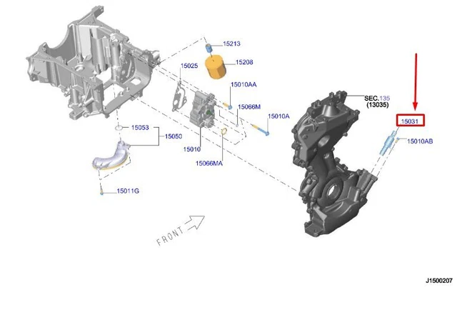 NISSAN QASHQAI J12 MK3 Oil Pump Control Solenoid Valve 150316RC0A NEW ...
