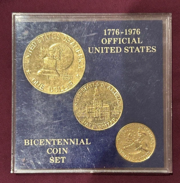 TWO 1776-1976 OFFICIAL United States BICENTENNIAL COIN SETs L9 £3.14 ...