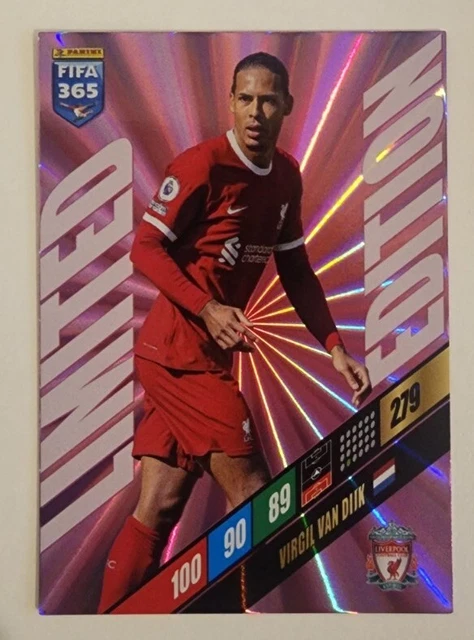 2024 FIFA 365 Adrenalyn XL Virgil Van Dijk Limited Edition Liverpool ...