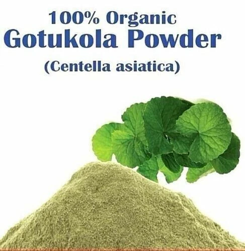 100G ORGANIC CENTELLA Asiatica PURE Gotu Kola Leaf Powder For Anxiety ...