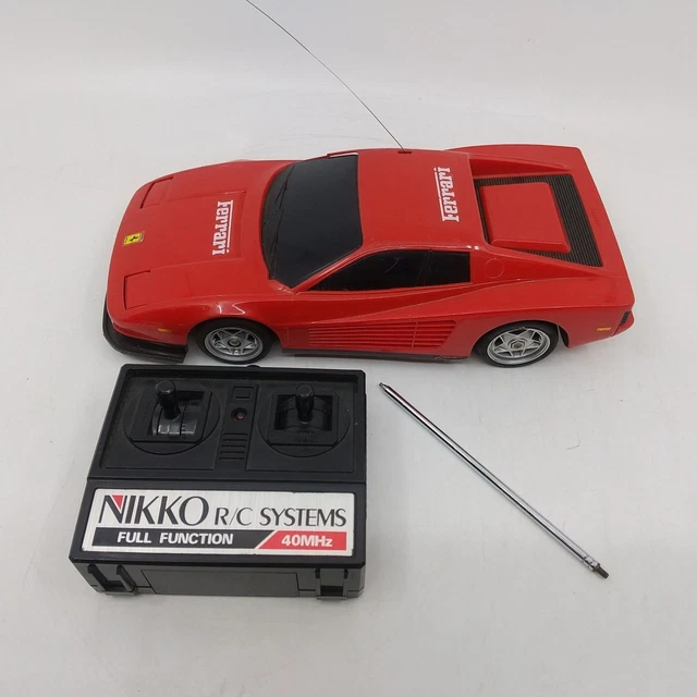 NIKKO FERRARI TESTAROSSA RC Car 1/18 Scale Used for Parts Unconfirmed ...
