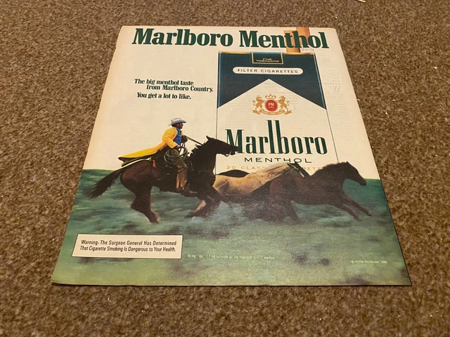 FRAMED ADVERT 13X11 Malboro Menthol Filter Cigarettes £19.99 - PicClick UK